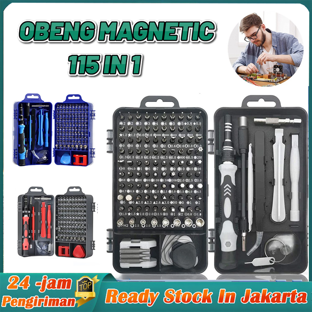 Jual Obeng Set 115 in 1 obeng hp Multifungsi Alat Bongkar Mini Precision Untuk Obeng Service ...