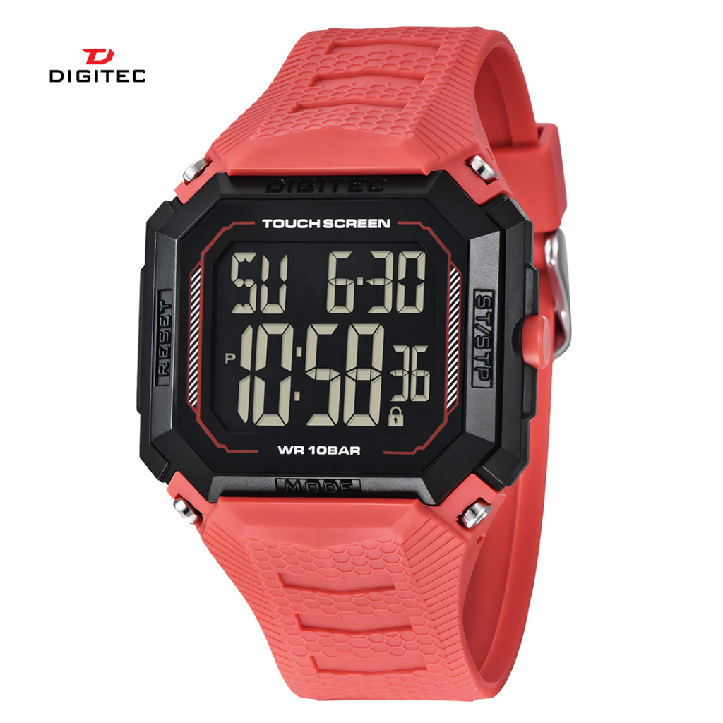 Jual Digitec Touch Screen 8085-G Jam Tangan Digital Pria - Red - Resin ...