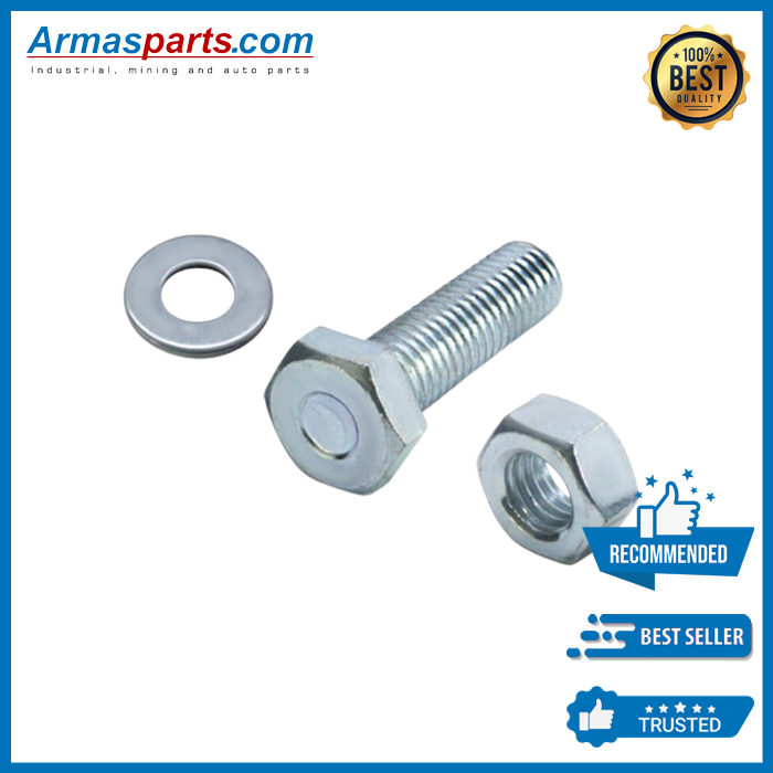 Jual Mur Baut M12 x 50mm M12X50 Super Duplex (1 Set Bolt + 2 Washer ...