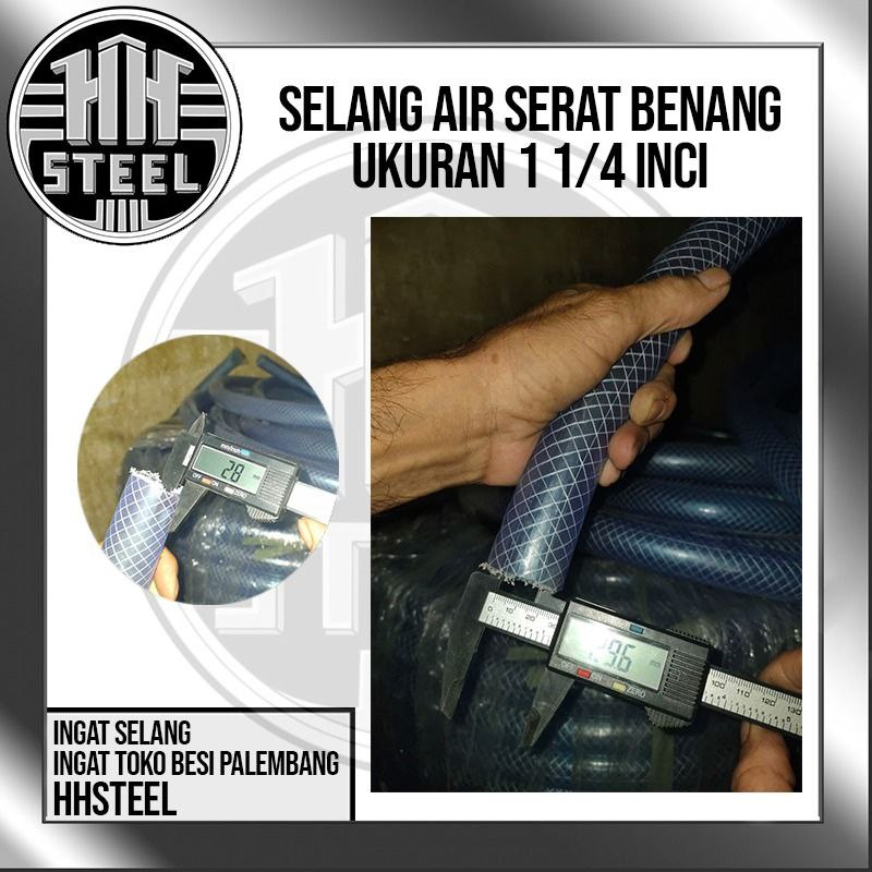 Jual Selang slang air pvc serat benang ukuran 1 1/4 inchi ukuran satu ...