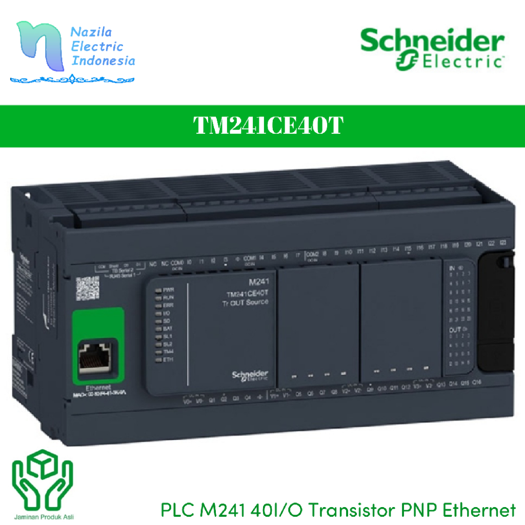 Jual Schneider Modicon TM241CE40T PLC M241-40 I/O Ethernet TM241 Original | Shopee Indonesia