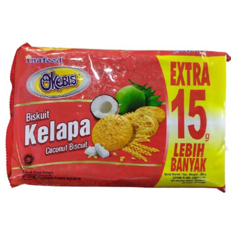 Jual Biskuit Kelapa Okebis Inafood 315 Gram | Shopee Indonesia