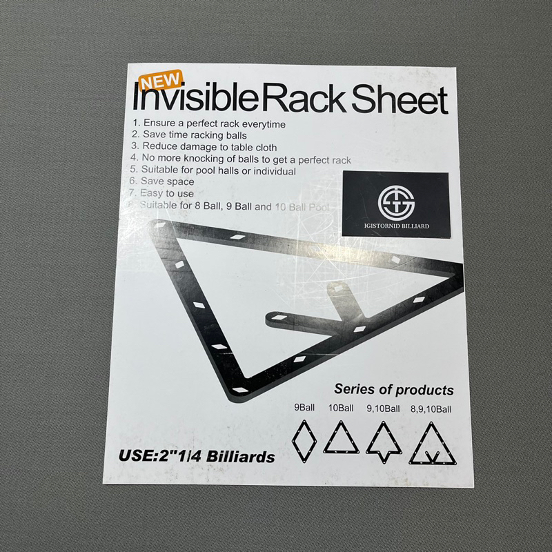 Jual Invisible Rack Set / Segitiga Billiard | Shopee Indonesia