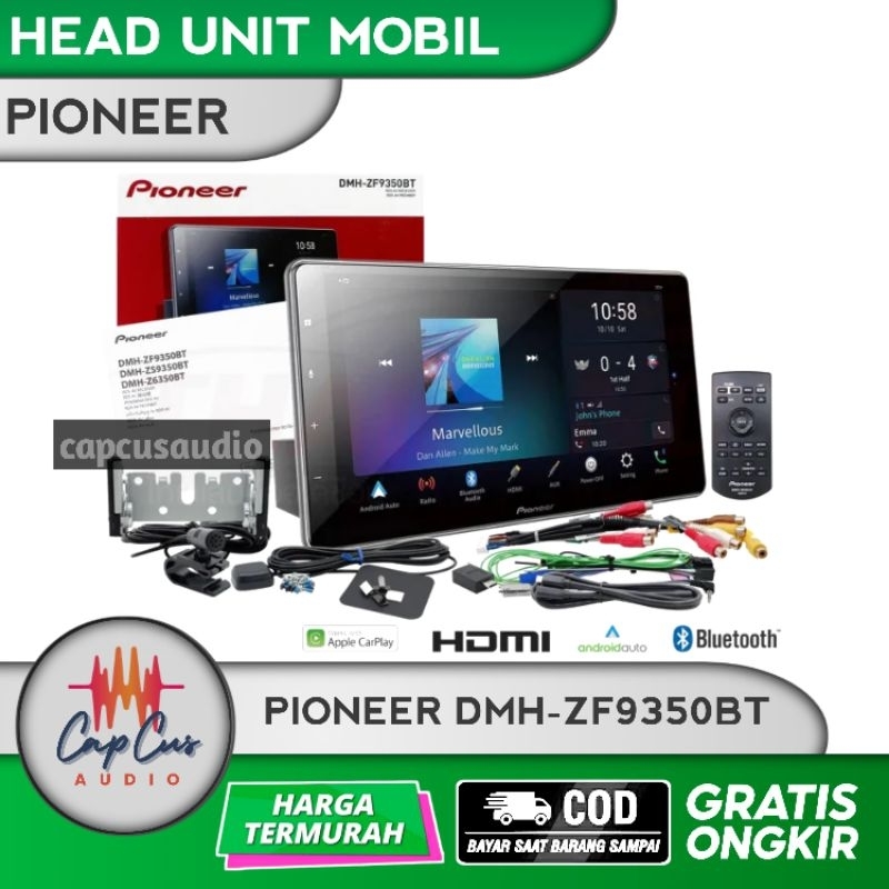Jual HEAD UNIT MOBIL PIONEER DMH-ZF9350BT 9 INCH SINGLE DIN ZF 9350 BT ORI | Shopee Indonesia