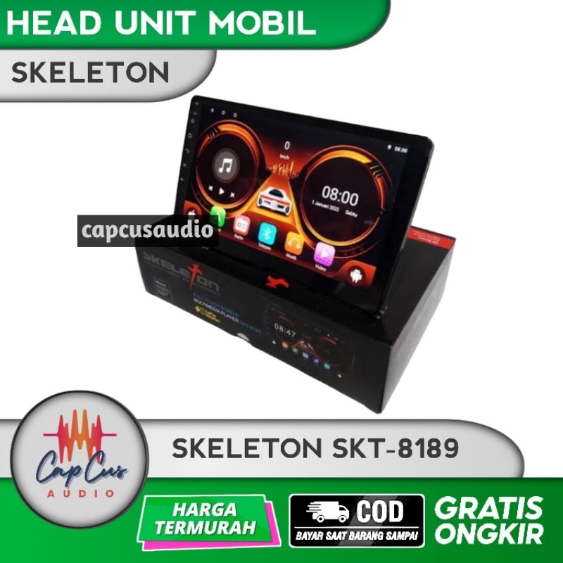 Jual HEAD UNIT ANDROID 9 INCH SKELETON SKT-8189 / HEAD UNIT MOBIL ...
