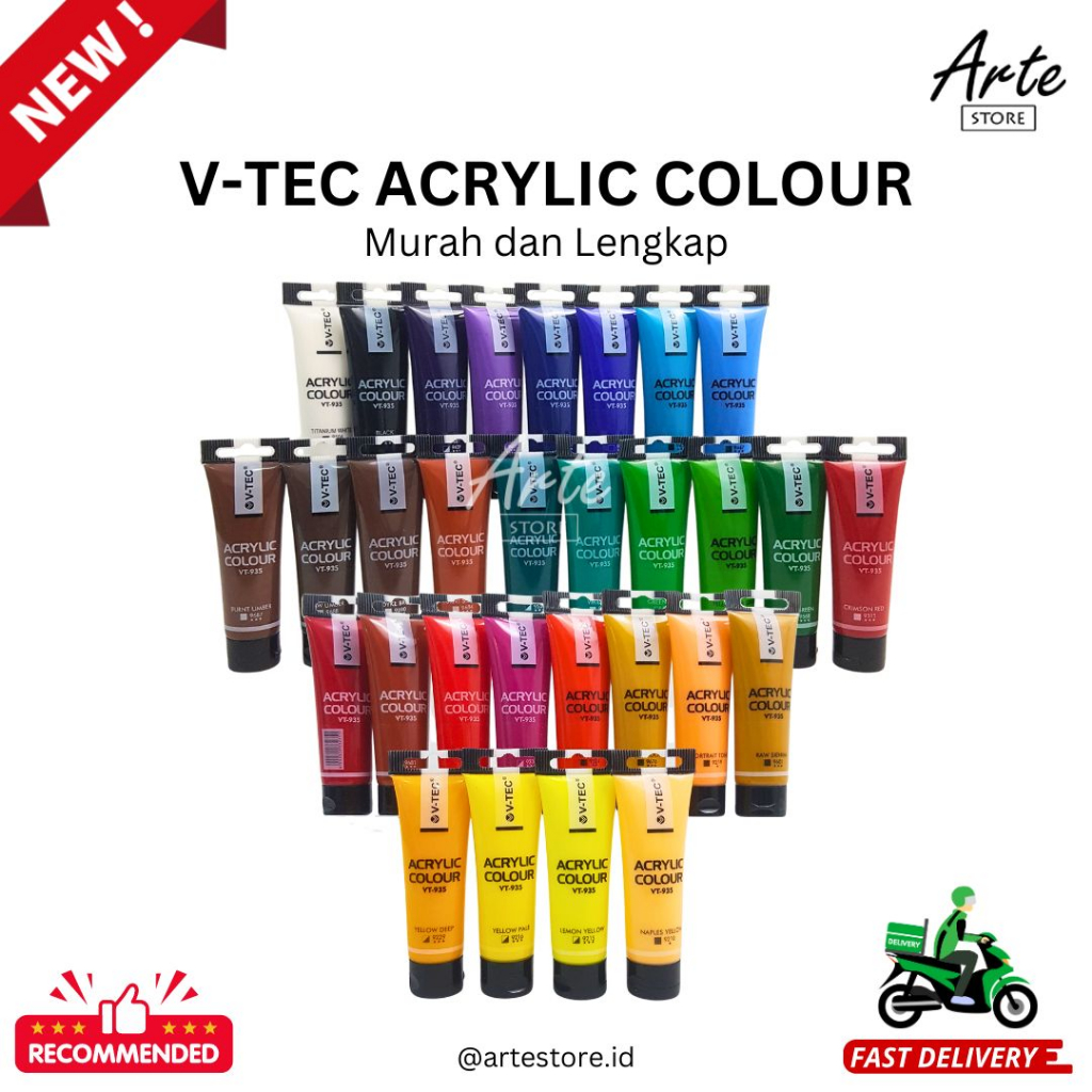 Jual Cat Akrilik - VTEC Acrylic Color 35ml | Shopee Indonesia