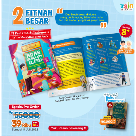 Jual PO PRE ORDER ADAB SEBELUM ILMU UNTUK ANAK ( Ta'alimul Muta'alim ...