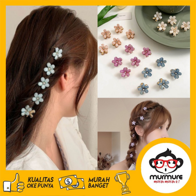 Jual MURMURE I JEPIT RAMBUT ELEGAN MOTIF BUNGA DAISY WARNA PASTEL ...