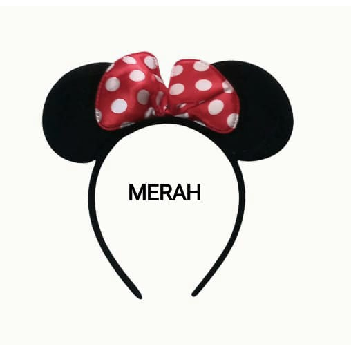 Jual Bando Aksesoris Rambut Pita Mickey Mouse Miki Tikus Murah ...