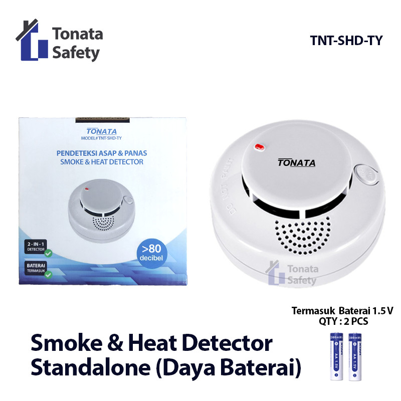 Jual Tonata Standalone Smoke Heat Detector Pendeteksi Asap Panas ...