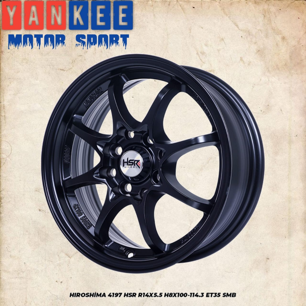 Jual Velg Mobil Terbaru Ring 14 HSR HIROSHIMA untuk Agya, Ayla, Sigra, Avanza dll | Shopee Indonesia