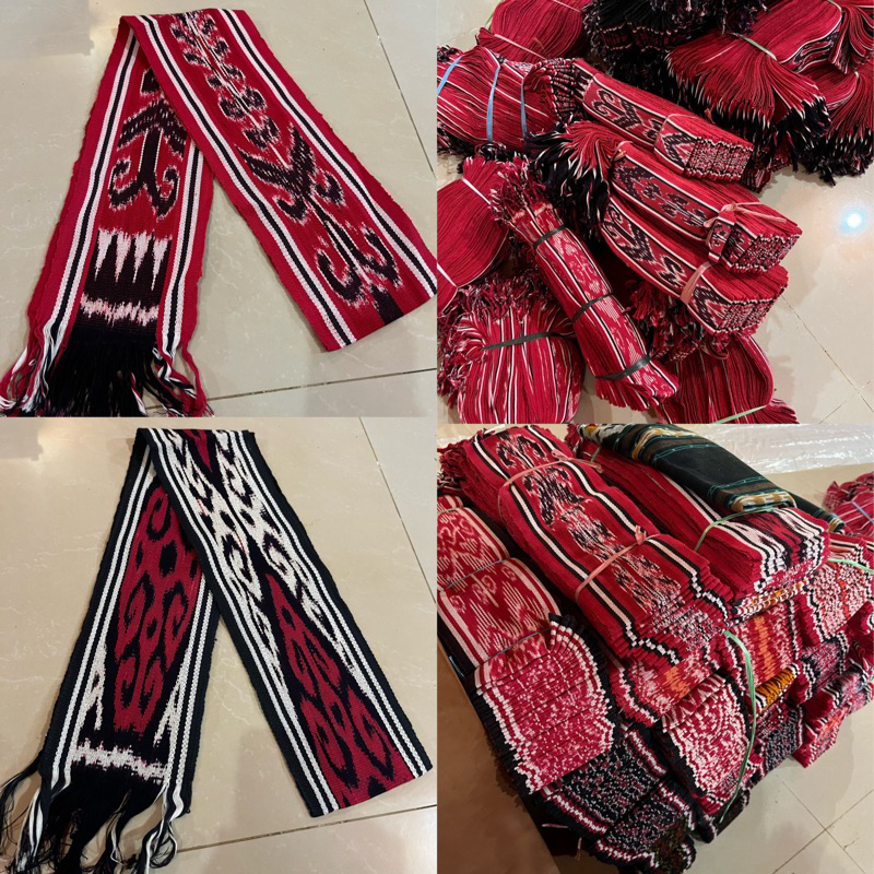 Jual syal ikat kepala tenun ethnic dayak kalimantan 12cm x 160cm ...