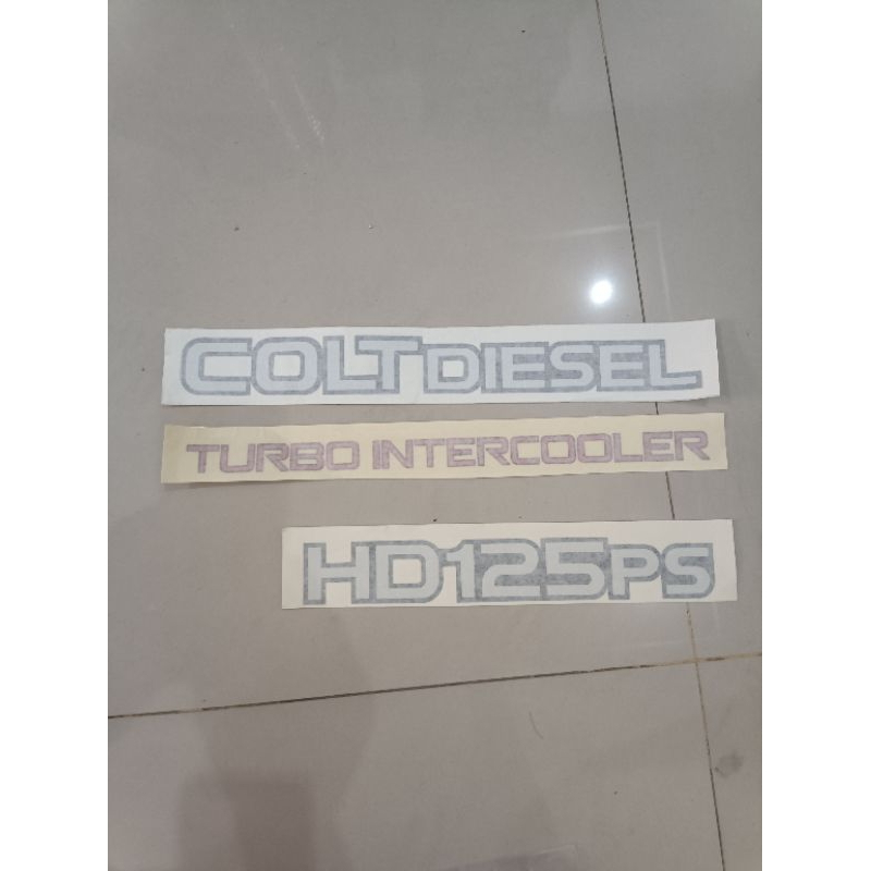 Jual Stiker set ori Colt Diesel, HD125PS, Mitsubishi Canter | Shopee ...