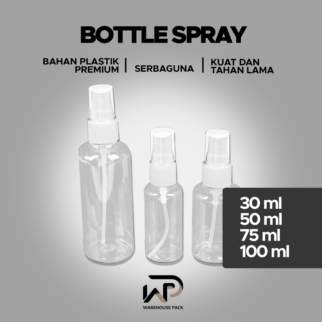 Jual Bottle Spray | Botol Parfum | Botol Semprot Spray | Botol Bening ...