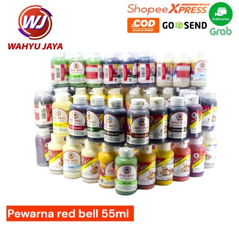 Jual Pewarna Red Bell All Variant Rasa 55ml | Shopee Indonesia