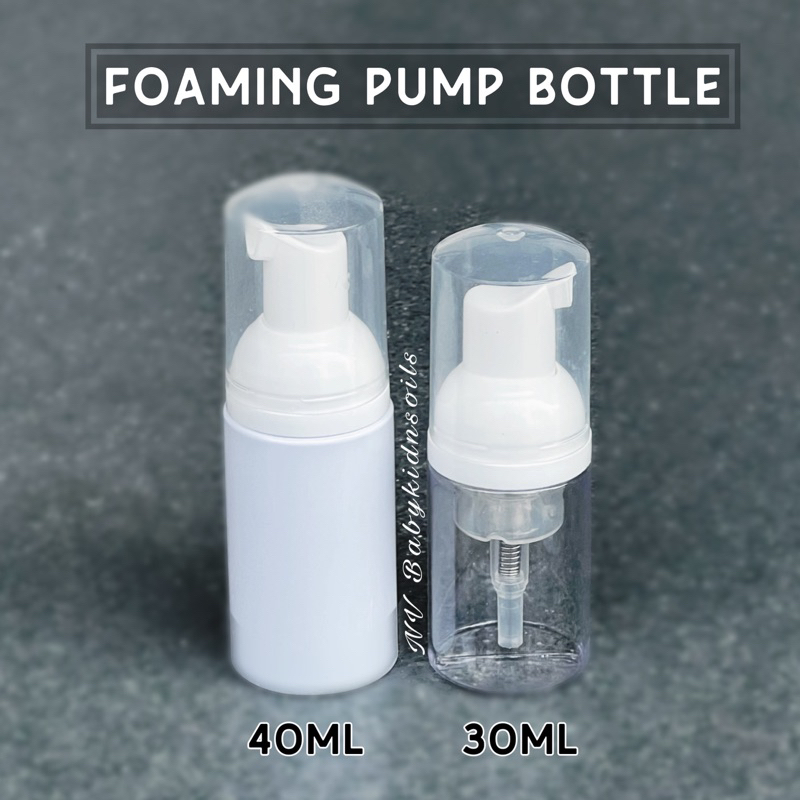 Jual BOTOL FOAMING PUMP CLEAR 30ml WHITE 40ml/ BOTTLE FOAM MAKER / BOTOL DISPENSER SABUN BUSA ...