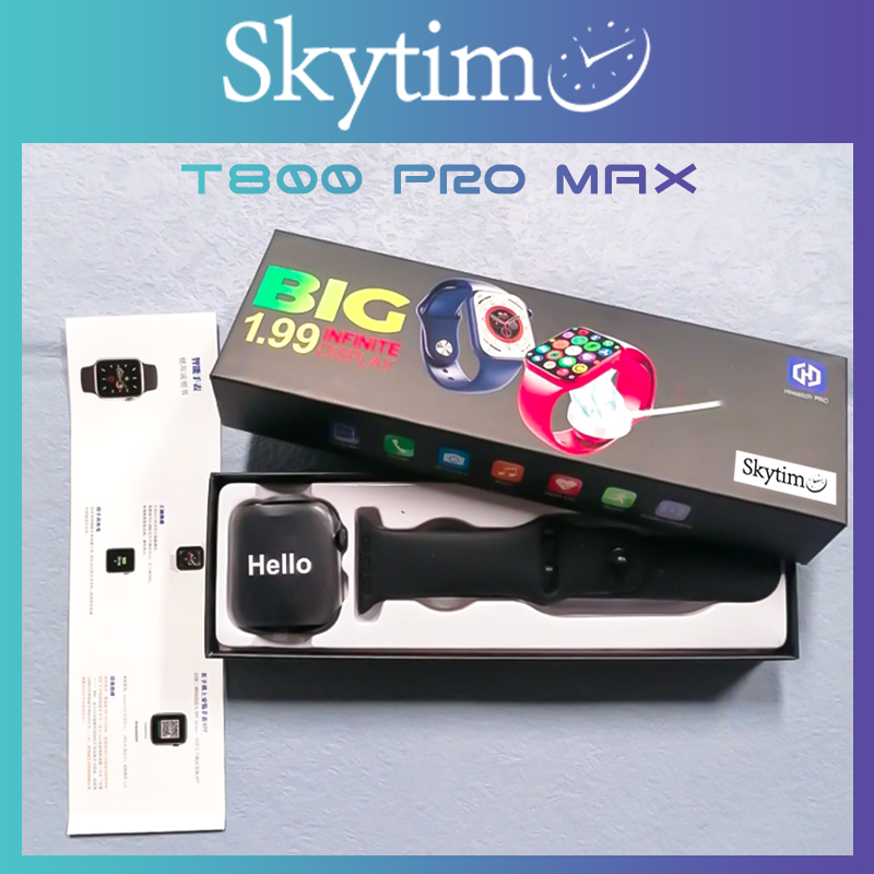 Jual 【COD】Skytime T800 Pro Max SmartWatch 1.81 inches JAM TANGAN Square ...