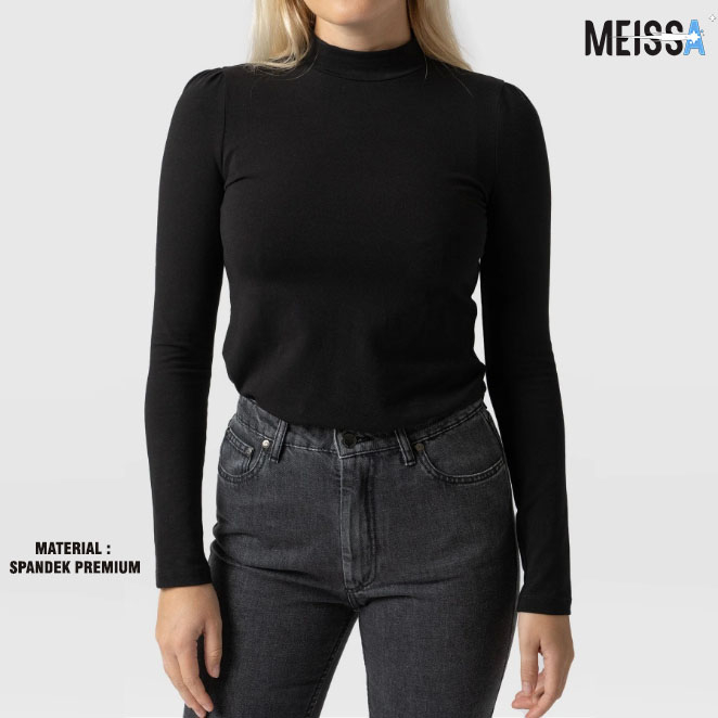 Jual MEISSA Mangset Polos Lengan Panjang Baju Inner Turtleneck Spandek ...
