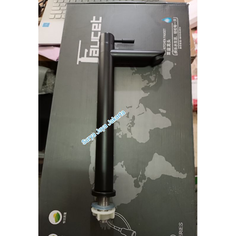 Jual PROMO Keran washtafel hitam stainless 30 cm / Keran washtafel ...