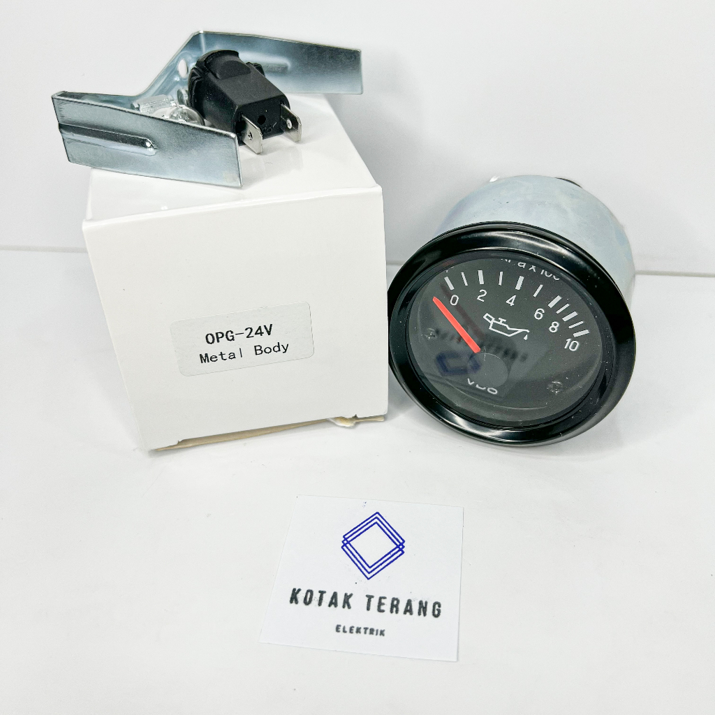 Jual Gauge Tekanan Oli Oil Pressure Gauge 24V OPG-24V VDO Meter BODY METAL | Shopee Indonesia
