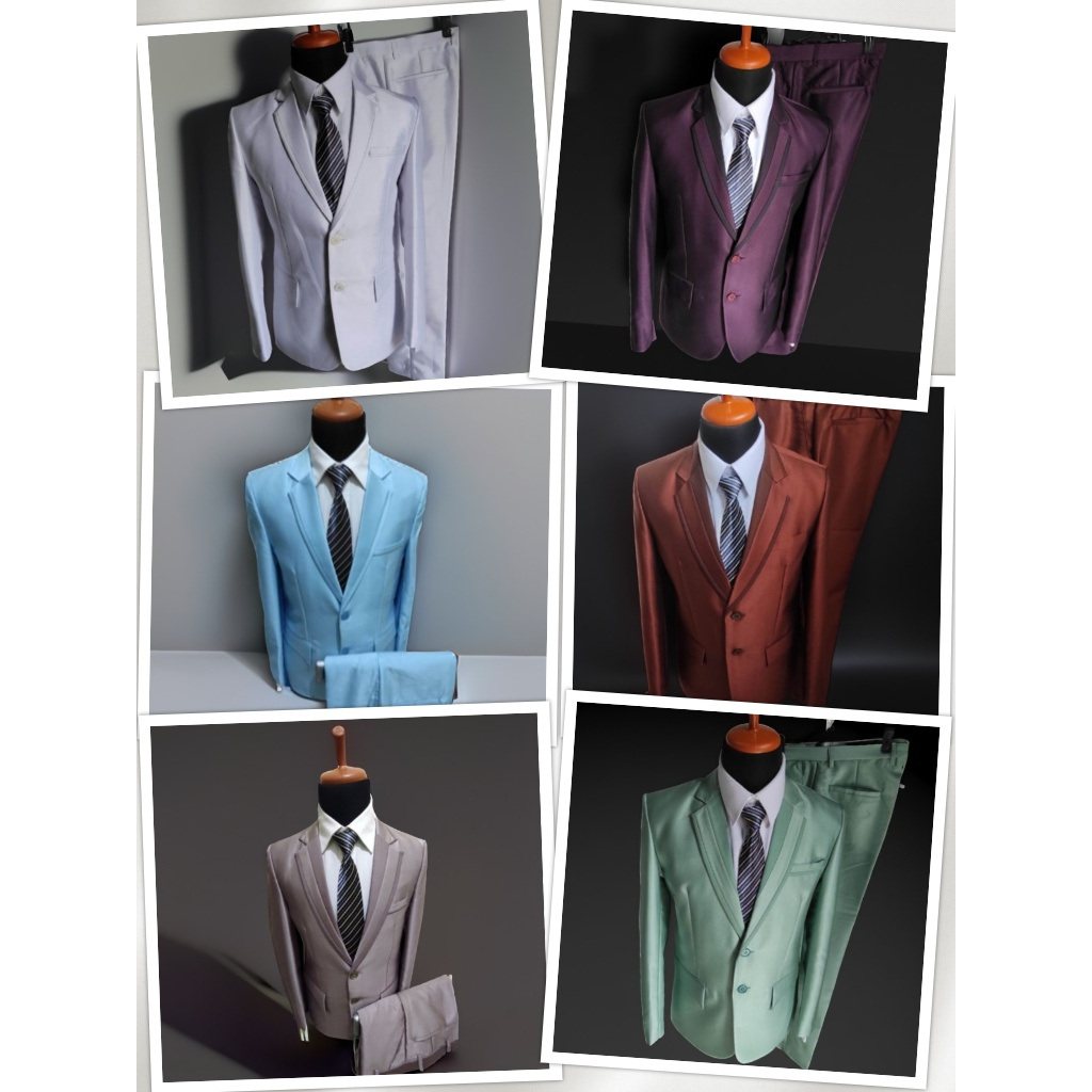 Jual SETELAN JAS bahan semi woll kilap SAGE GREEN jas pengantin jas ...