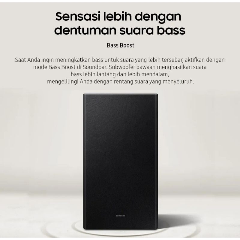 Jual SAMSUNG B550 Soundbar 2.1Ch - Dolby Audio /HDMI/subwoofer include ...