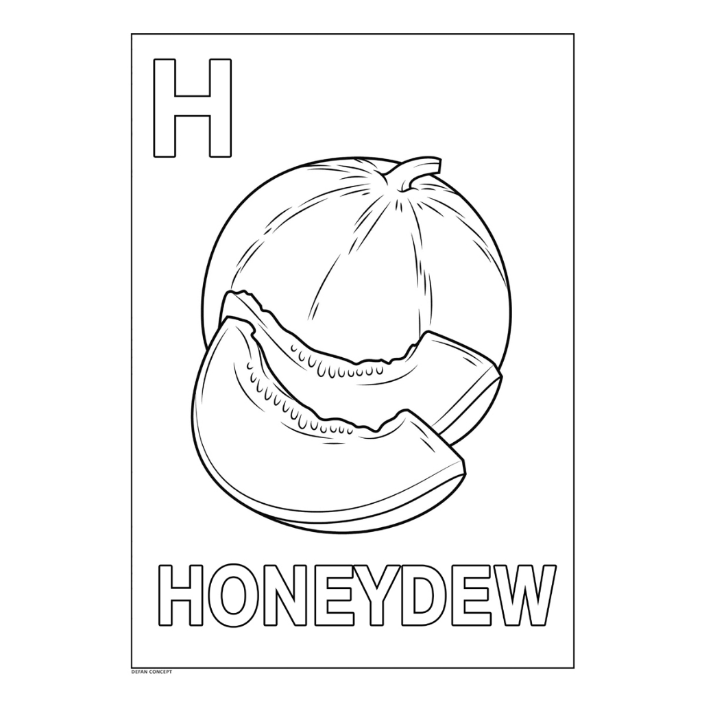 Jual Kertas Mewarnai A3 Best Produk Seller - Mewarnai Sketsa Buah ...