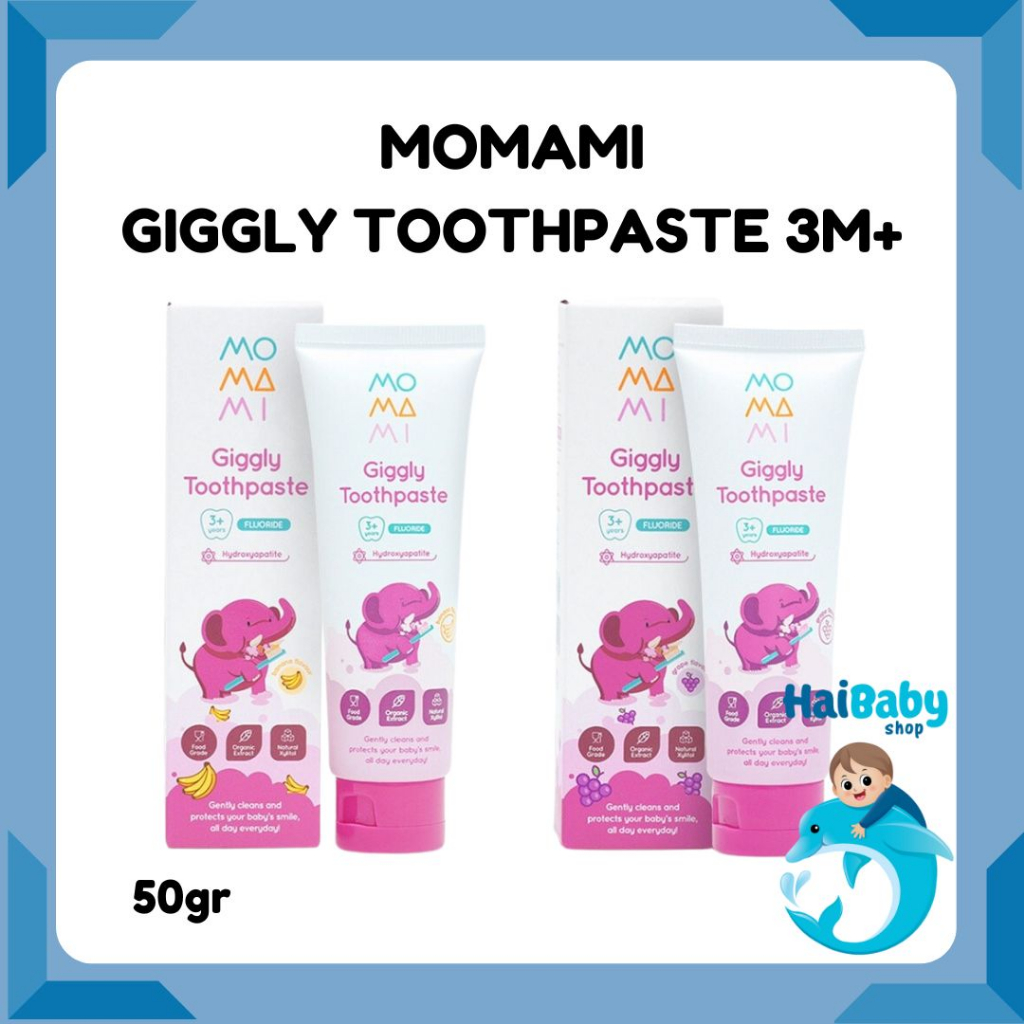 Jual Momami Giggly Toothpaste 3m+ 50gr | Shopee Indonesia
