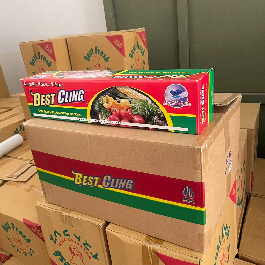 Jual Plastik Wrap makanan Best Cling 45 cm x 500 meter ada alat ...