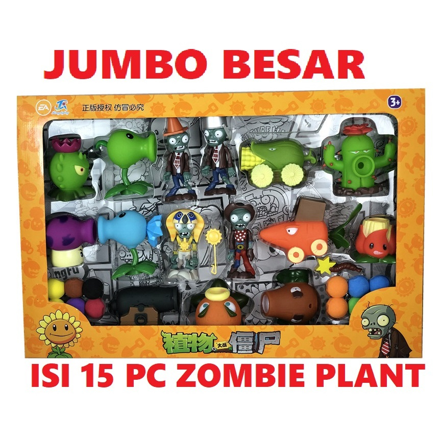 Jual LIMITED !! MAINAN ANAK FIGURE DIY ZOMBIE VS PLANT NEW EDITION ...
