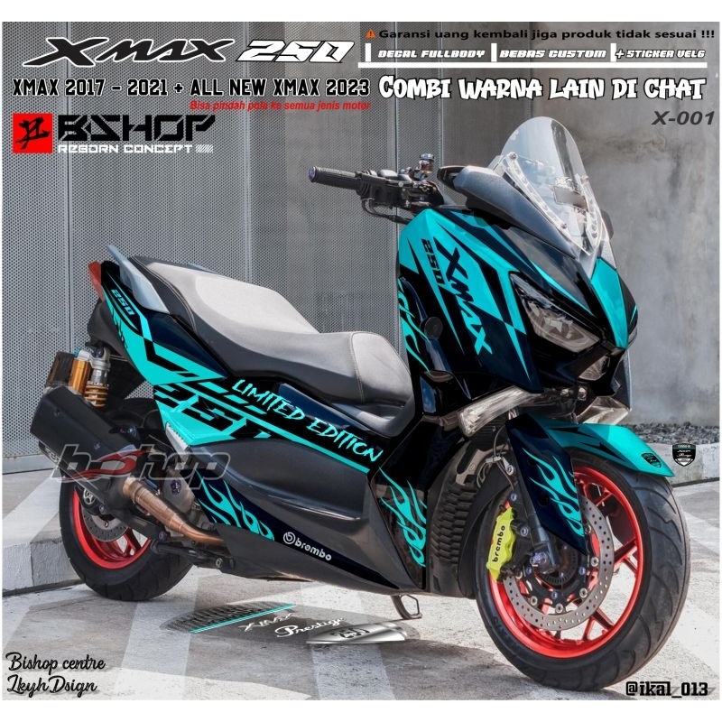 Jual Decal stiker yamaha xmax 250 variasi motor motif grafis full body ...