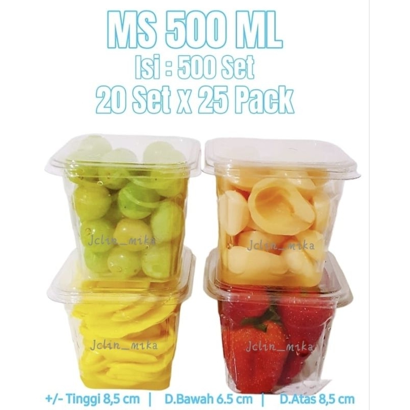 Jual Mika Salad Buah 500ml / Mika Ice cream (20set) | Shopee Indonesia