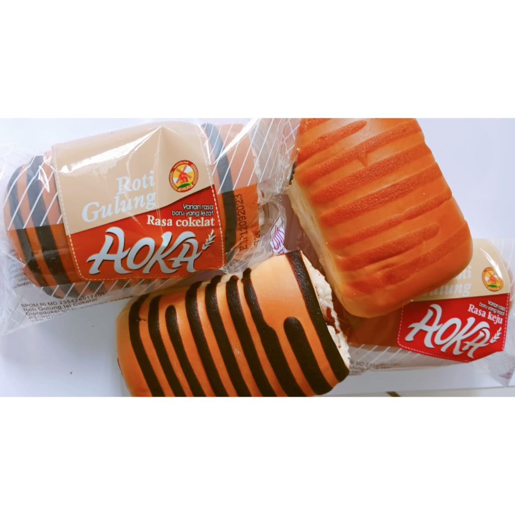 Jual Roti AOKA Gulung - Varian Rasa | Shopee Indonesia