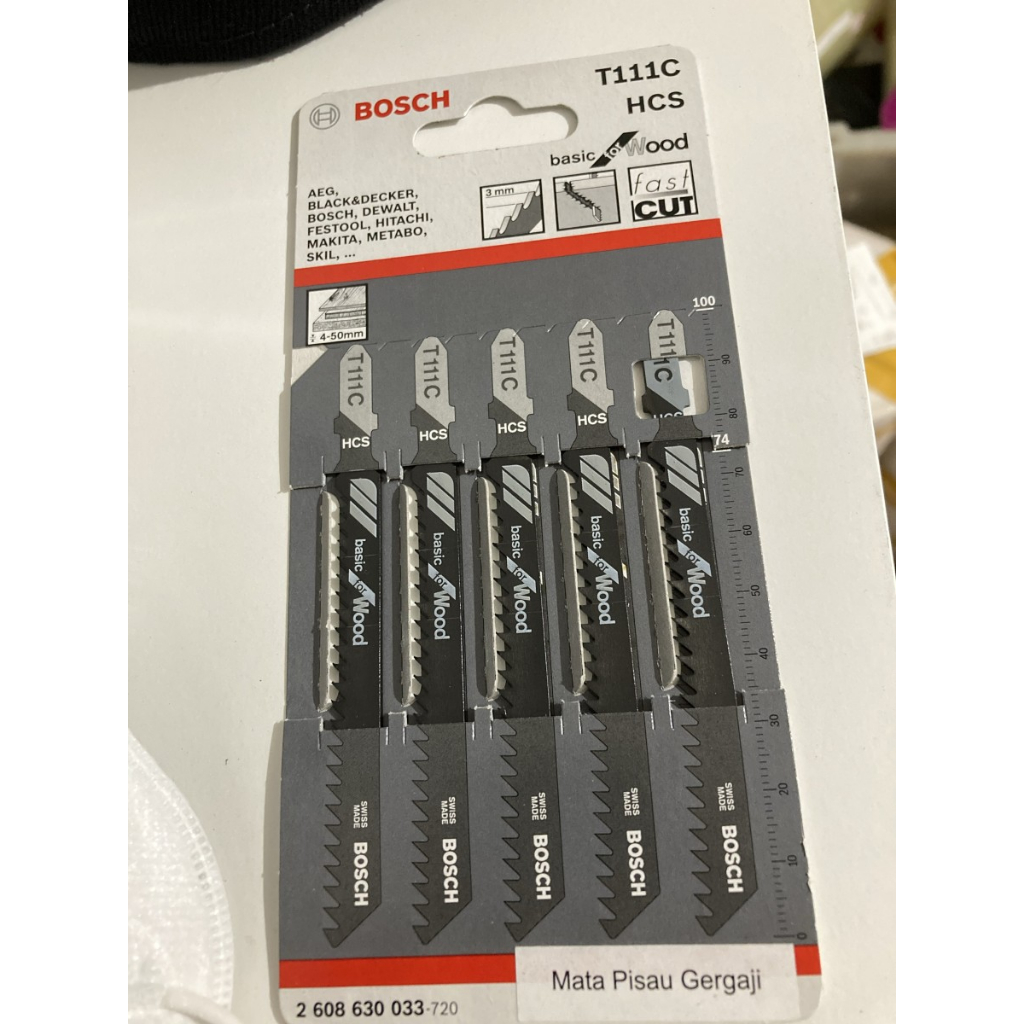 Jual Mata Jigsaw KAYU Bosch T111C Shank Pisau Blade Universal Mata ...