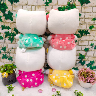 Jual Boneka Hello Kitty Lucu Import Baju Warna Hijau Kuning Pink ...