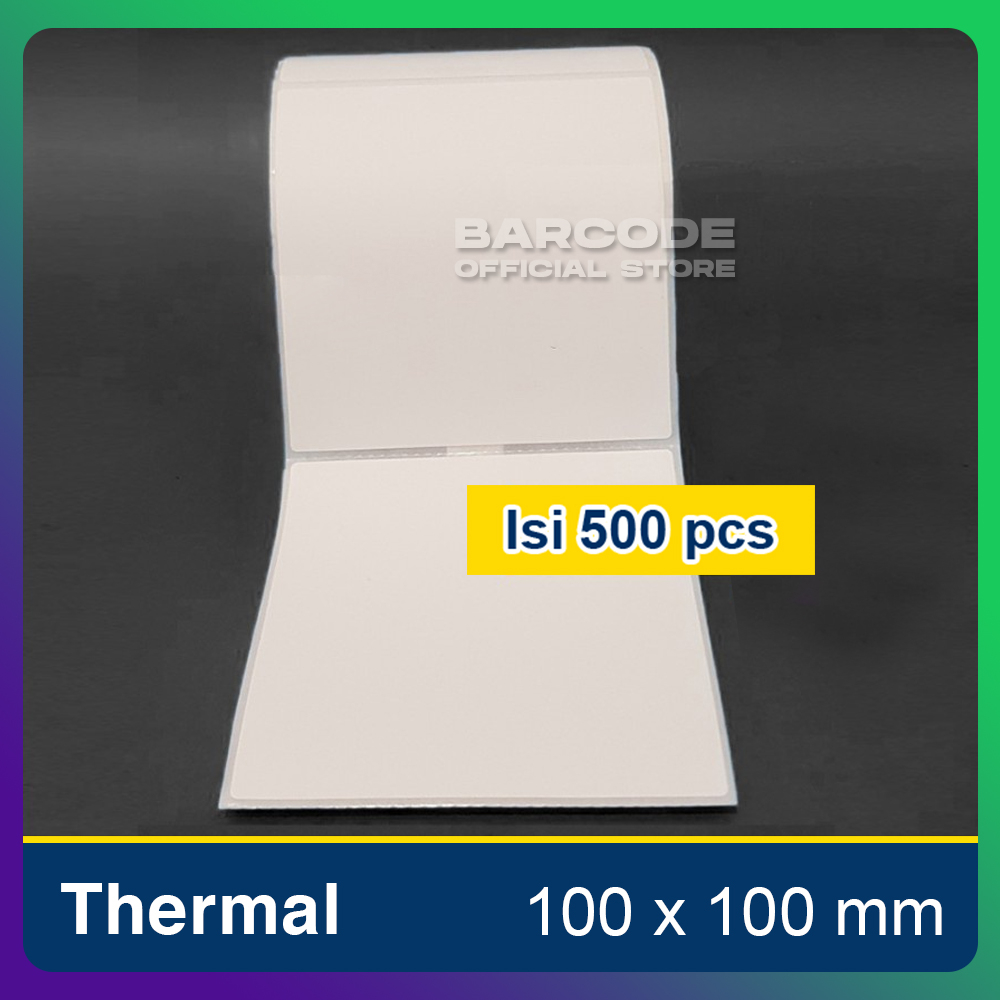 Jual Label Sticker Marketplace 100X100MM Thermal ( 10X10 CM 500 pcs ...
