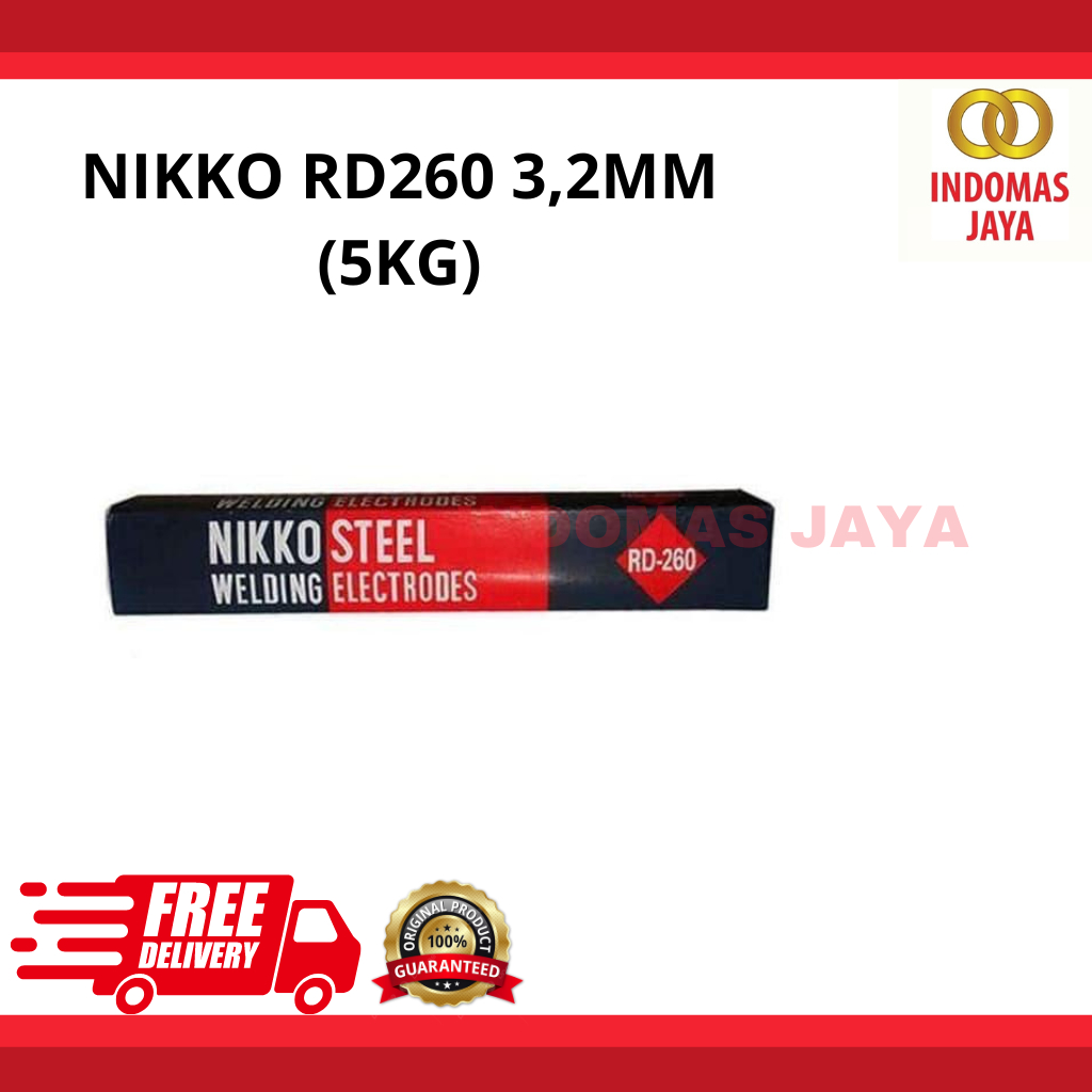 Jual kawat las nikko steel RD260 RD-260 3.2mm 5KG | Shopee Indonesia