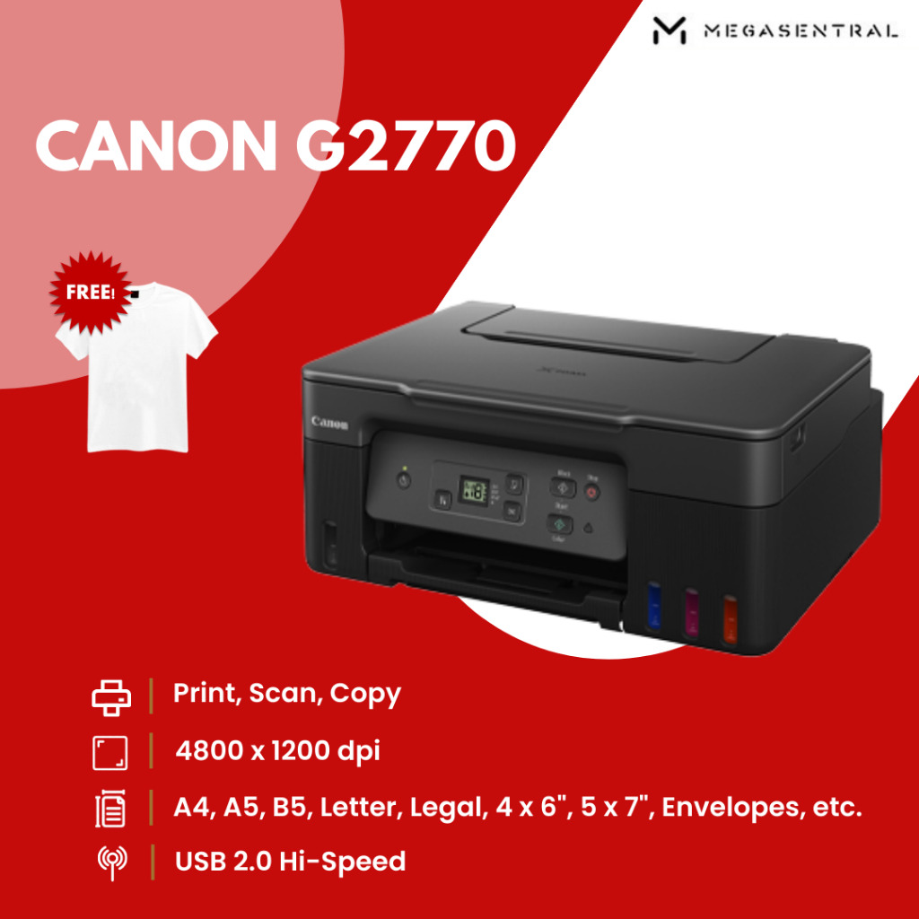 Jual Printer Canon Pixma G2770 G 2770 Print, Scan, Copy Garansi Resmi | Shopee Indonesia