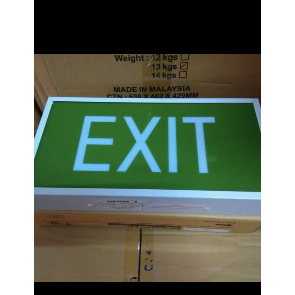 Jual lampu emergency exit emergency lamp exit emergency exit | Shopee ...