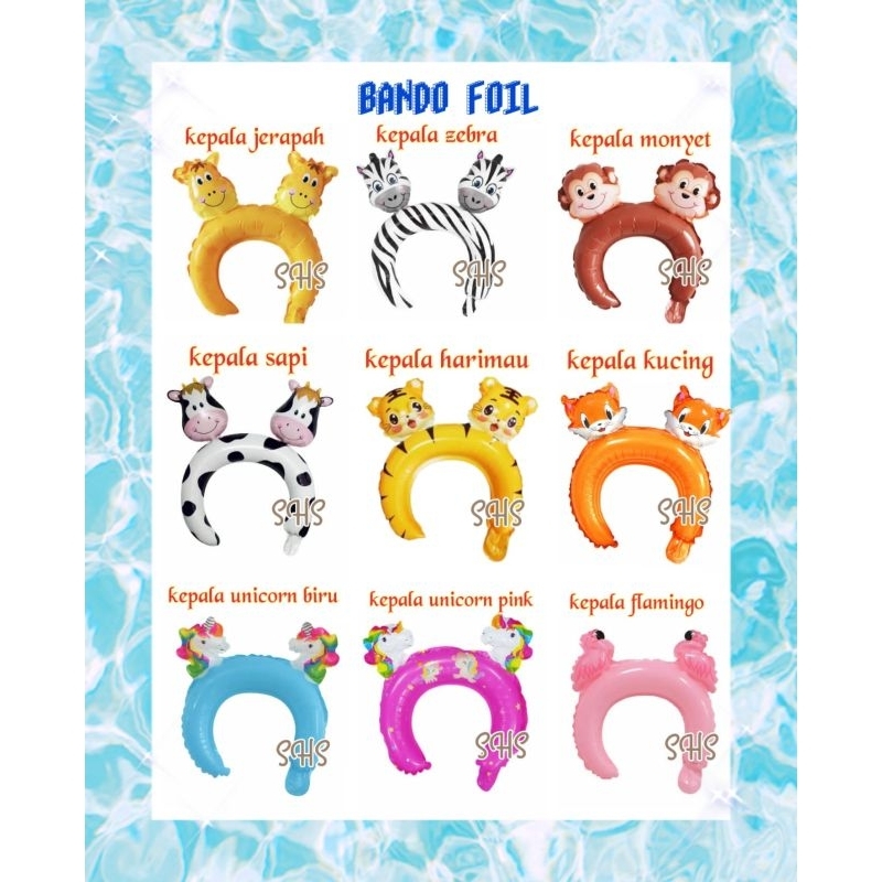 Jual BALON FOIL KARAKTER BANDO 1 PAK (50 PCS) | Shopee Indonesia
