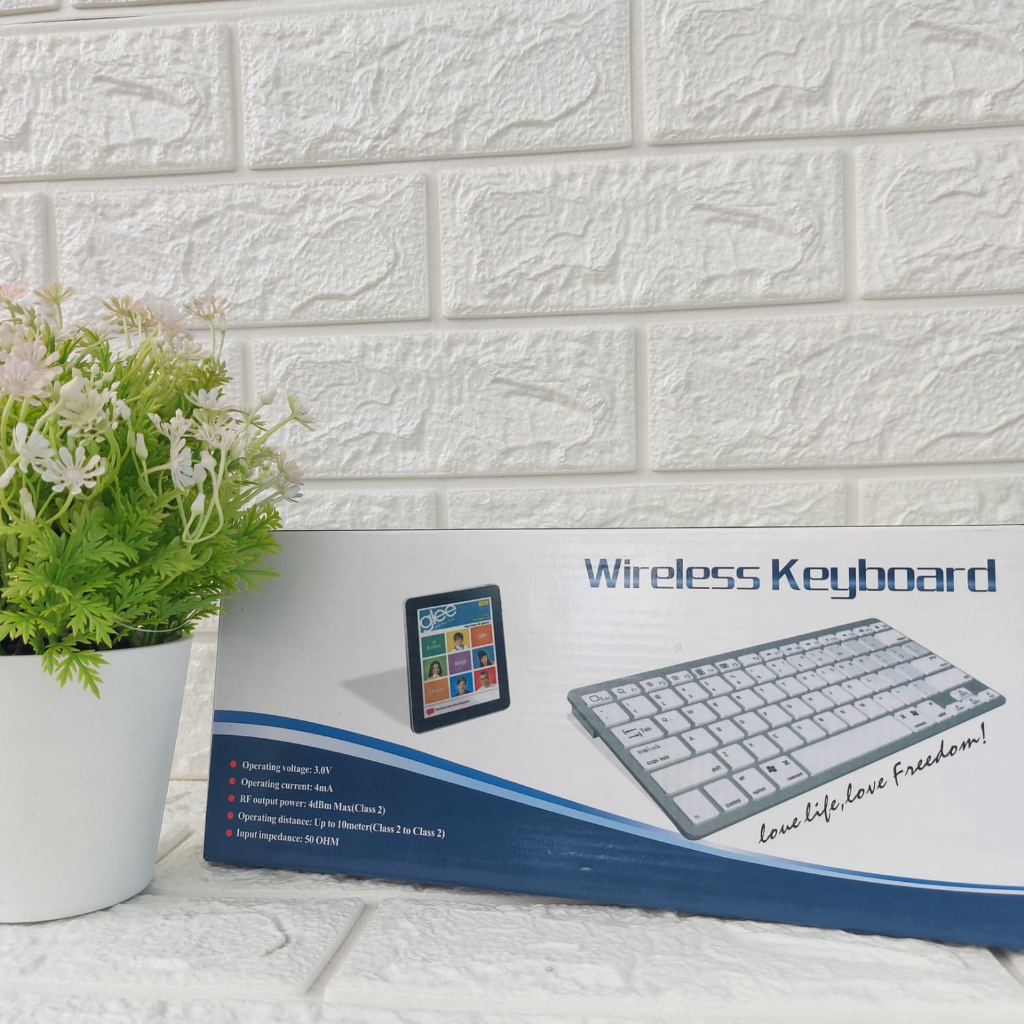 Jual KEYBOARD MINI WIRELESS PUTIH | Shopee Indonesia