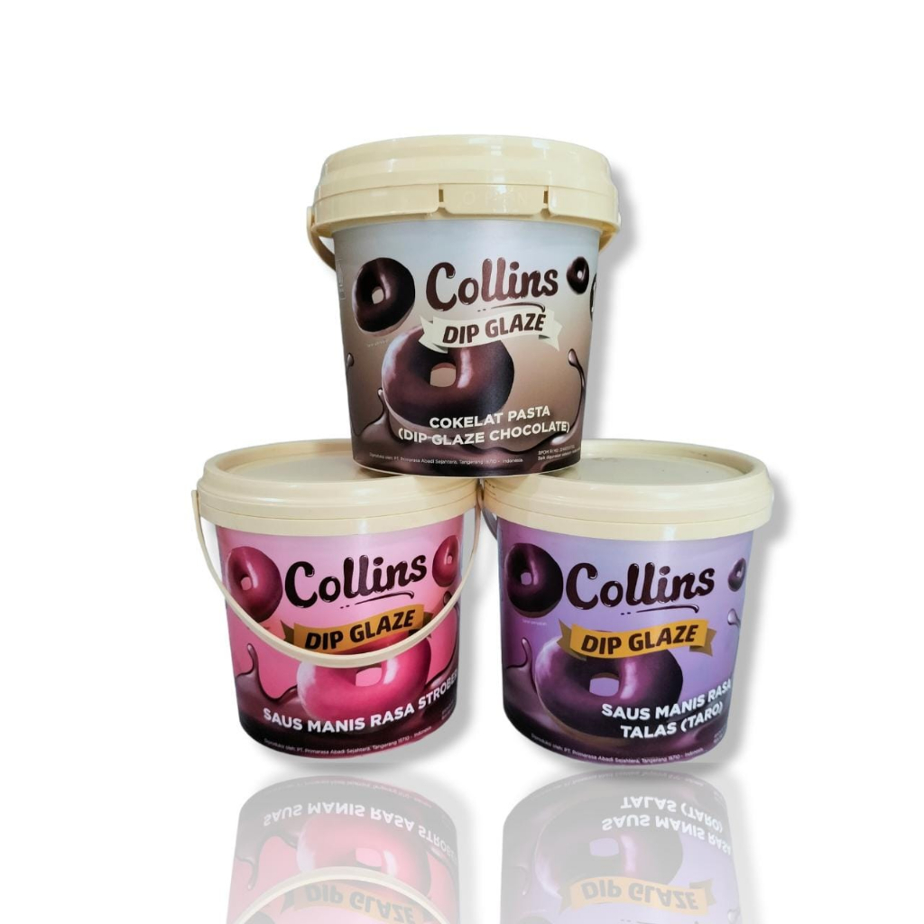 Jual Collins Glaze Dark Cokelat/Collins Strawberry/Collins Tiramisu ...