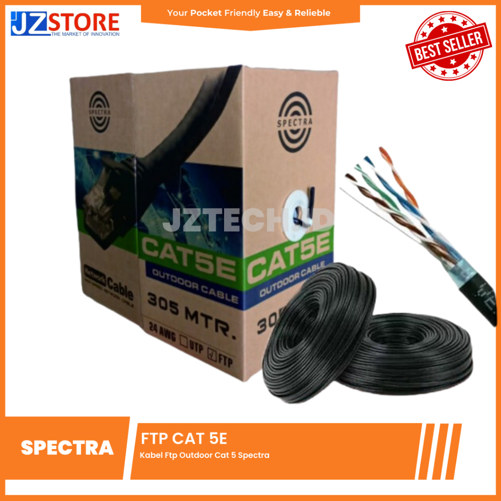 Jual Kabel Ftp Outdoor Cat 5 Spectra | Shopee Indonesia