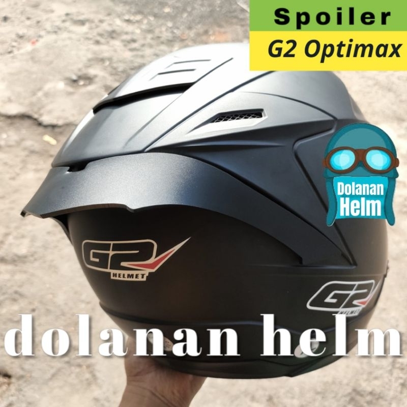 Jual Spoiler Helm G2 Optimax Hitam Doff Glossy dan Bening | Shopee ...