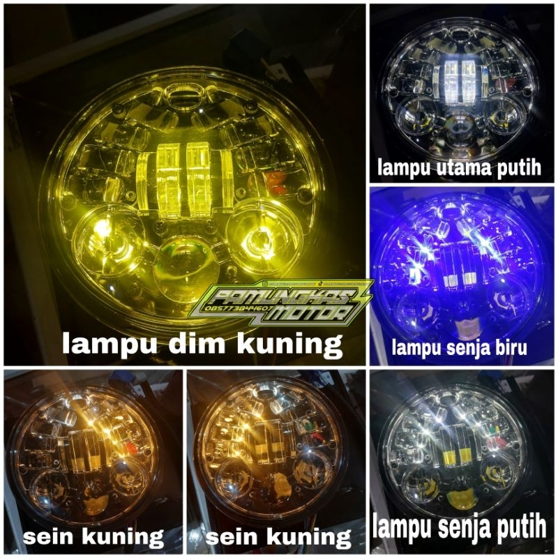 Jual LAMPU DAYMAKER 16 led 5,7 inch super terang pnp CB MP TIGER L2g ...