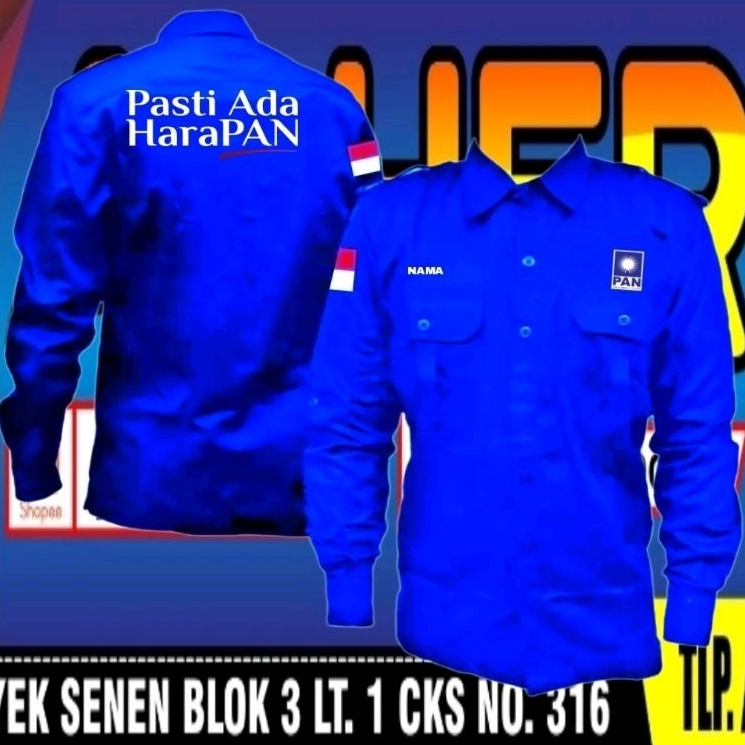 Jual Kemeja pan baju pan seragam pan baju kerja pan kemeja partai Pan ...