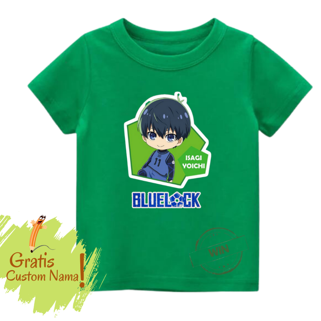 Jual BLUELOCK / BAJU KAOS ANAK BLUELOCK ISAGI VOICHI / BAJU KAOS ANAK ...