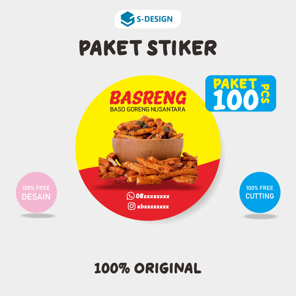 Jual STIKER PAKET 100PCS / STIKER LABEL / STIKER CUSTOM / STICKER LABEL ...