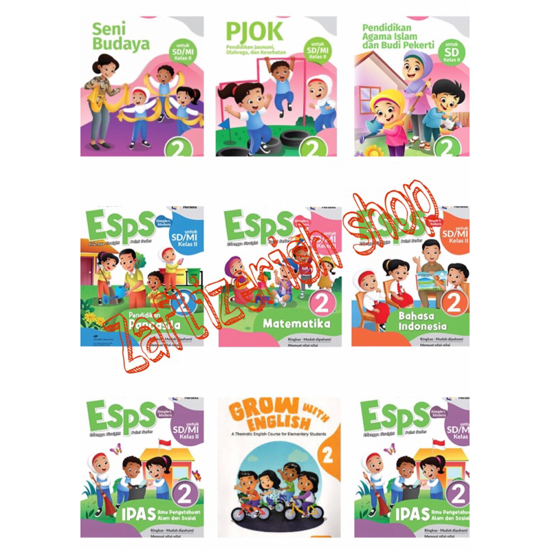 Jual Buku paket kelas 2 SD/MI Kurikulum merdeka ( KUMER )- Erlangga | Shopee Indonesia