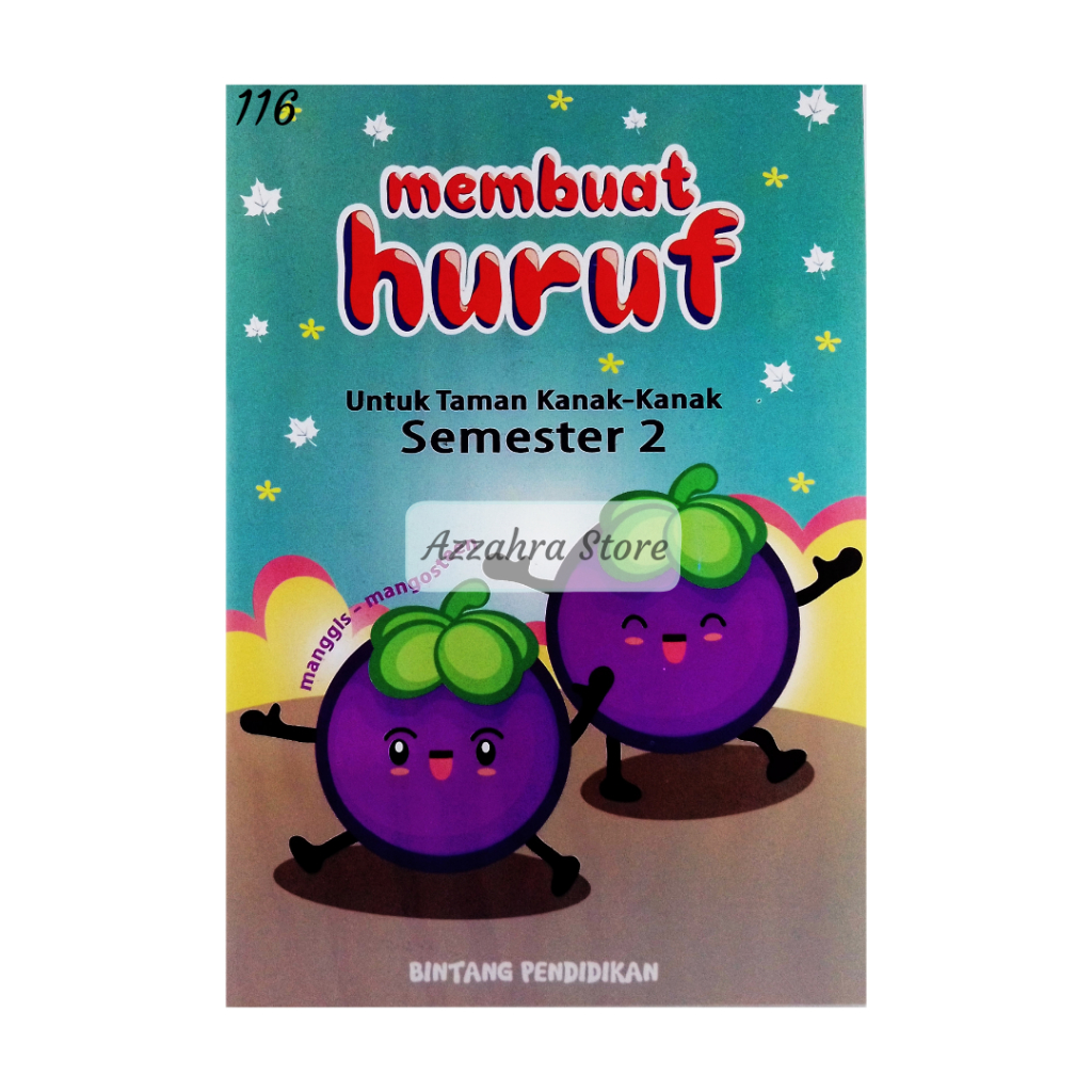 Jual Buku LKS Anak TK Paud SD MI Kelas 1 Membuat Huruf B Gambar Manggis ...